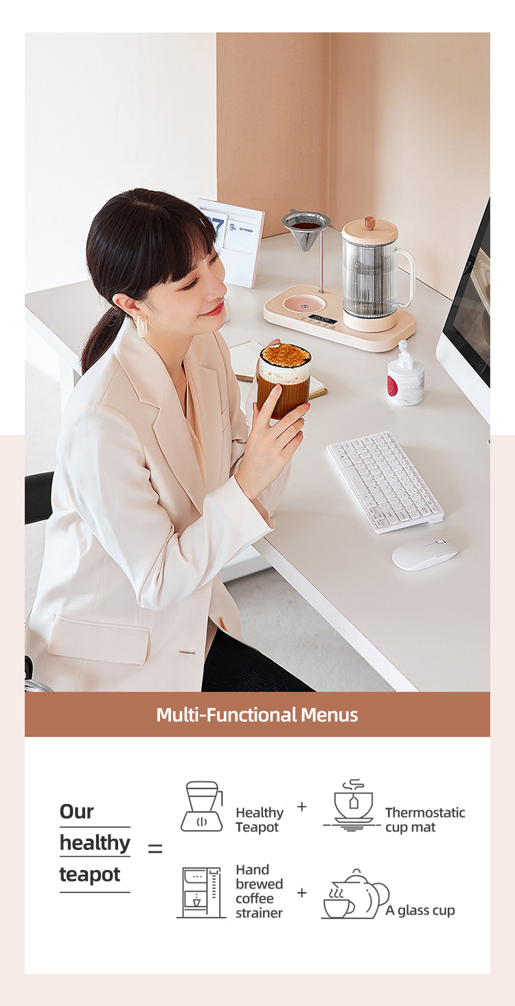 China Mini Multifunctional Health Glass Teapot with Thermostatic ...